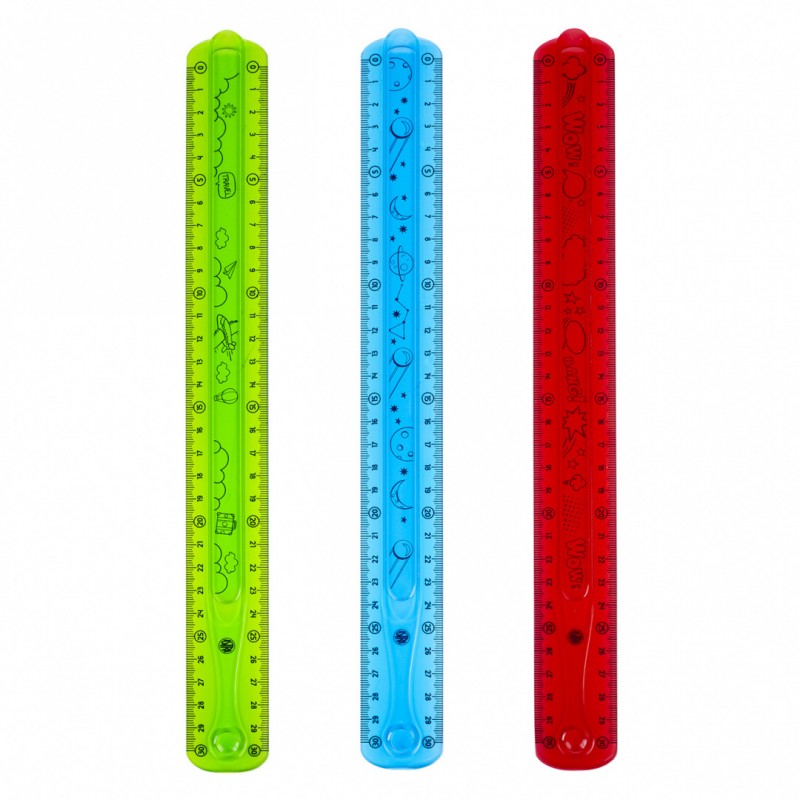 Linijka elastyczna gumowa 30 cm różne kolory - Flexi Astra ...