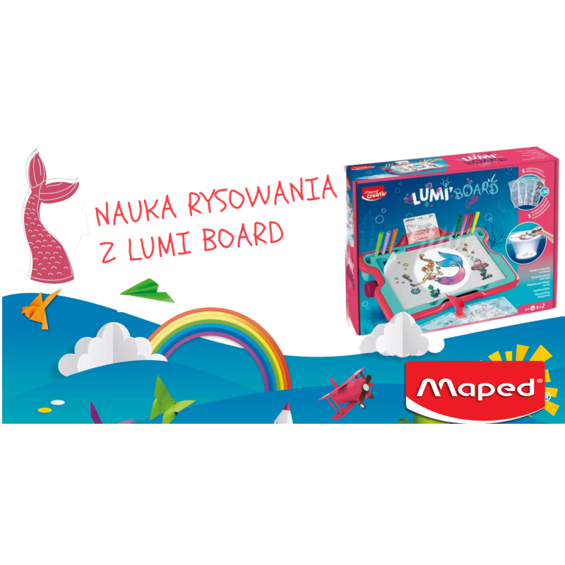 Tablica podświetlana do rysowania Maped Lumi Board Ocean ...